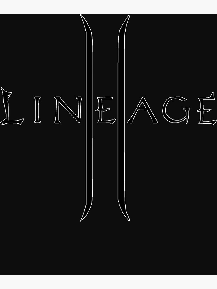 "Lineage 2 logo Classic " Poster for Sale by NancyNewell | Redbubble