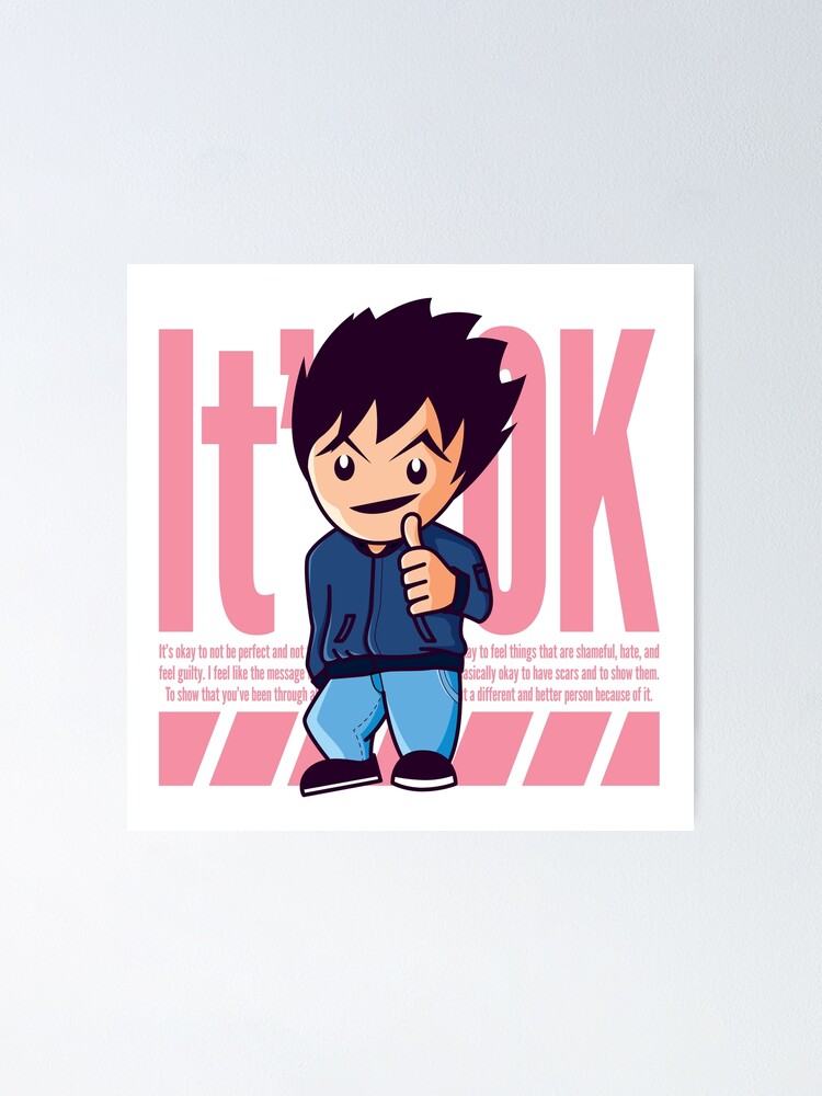 "It's Ok | Simple Style Illustration" Poster for Sale by Meirvolf ...