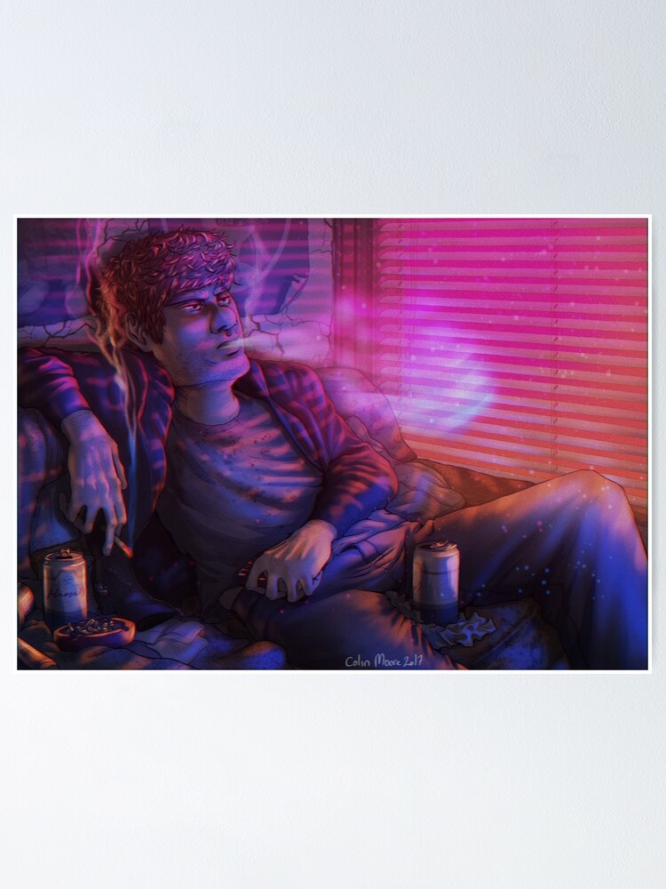 "Neon Smoke" Poster for Sale by moorecolinart | Redbubble