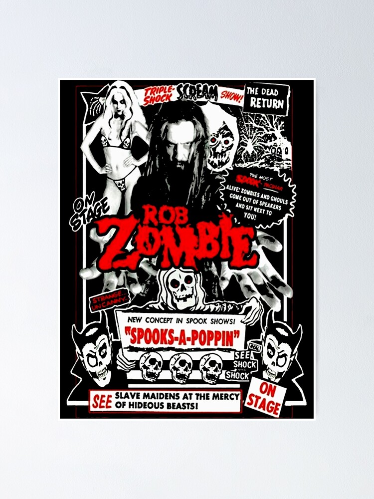 "Vintage rob zombie band art" Poster for Sale by JohnFin1 | Redbubble