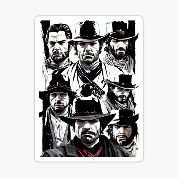 "Red Dead Redemption - Posse Up!!!" Sticker for Sale by AfroMatic ...
