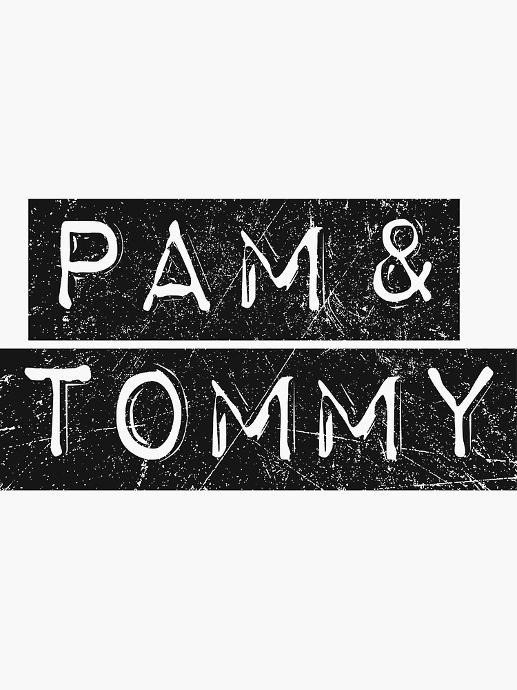 "Pam and Tommy Iconic" Sticker for Sale by yarikazuniani | Redbubble