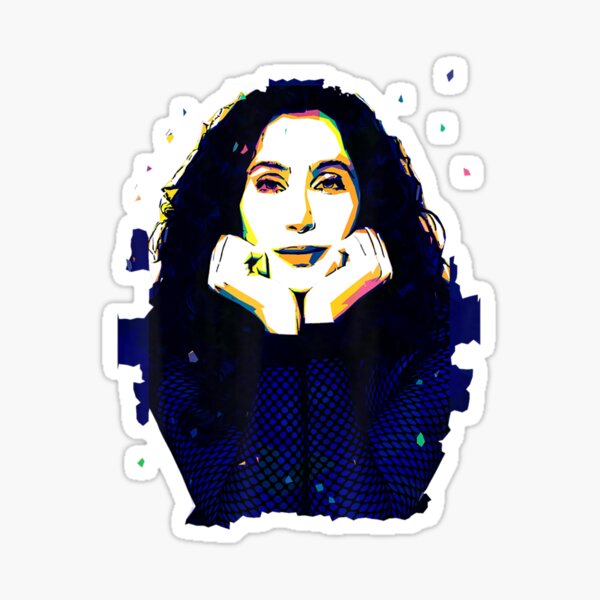 "Graphic Chers Country Music Art Design Essential Distressed" Sticker ...