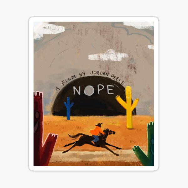 "Nope Movie" Sticker for Sale by kandangmas | Redbubble