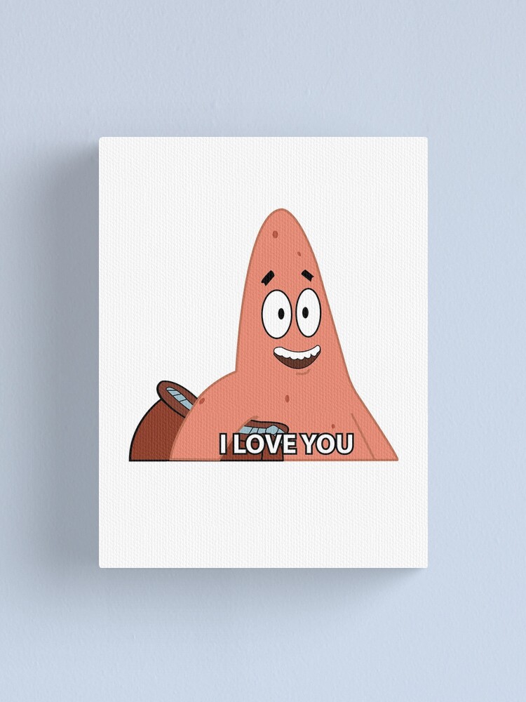 "Patrick Star Meme" Canvas Print for Sale by Lsax235 | Redbubble