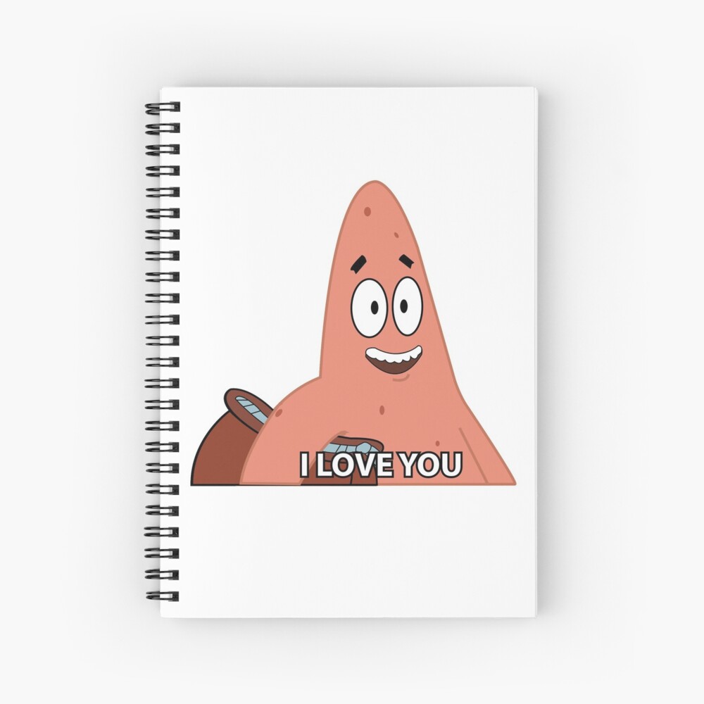 "Patrick Star Meme" Spiral Notebook by Lsax235 | Redbubble