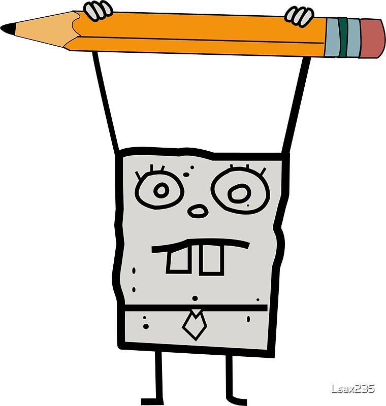 "Spongebob - Doodlebob" Stickers by Lsax235 | Redbubble