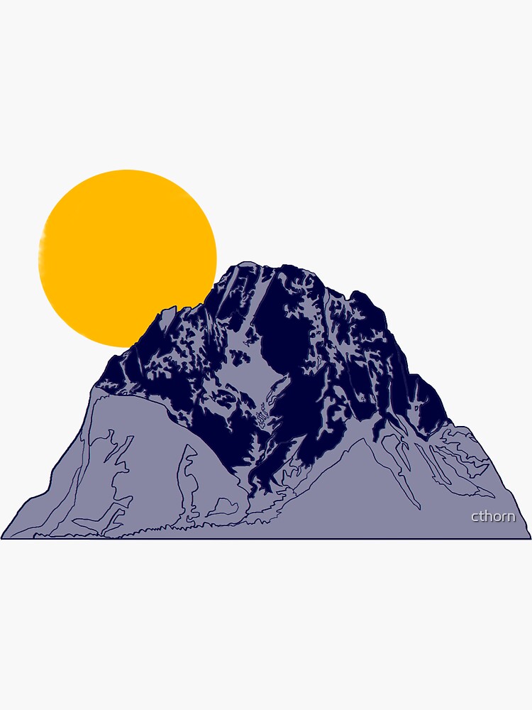 "mt moran" Sticker for Sale by cthorn | Redbubble