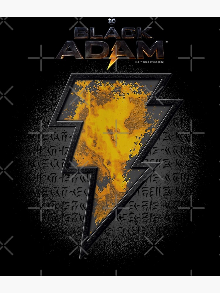 "Black Hero Adam Lightning Bolt Logo" Art Print for Sale by LeahHeaton ...