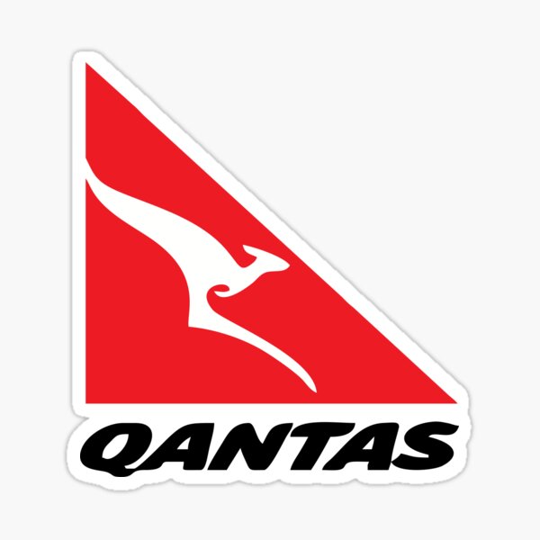 "Australia Qantas Airways" Sticker for Sale by rakirolam | Redbubble
