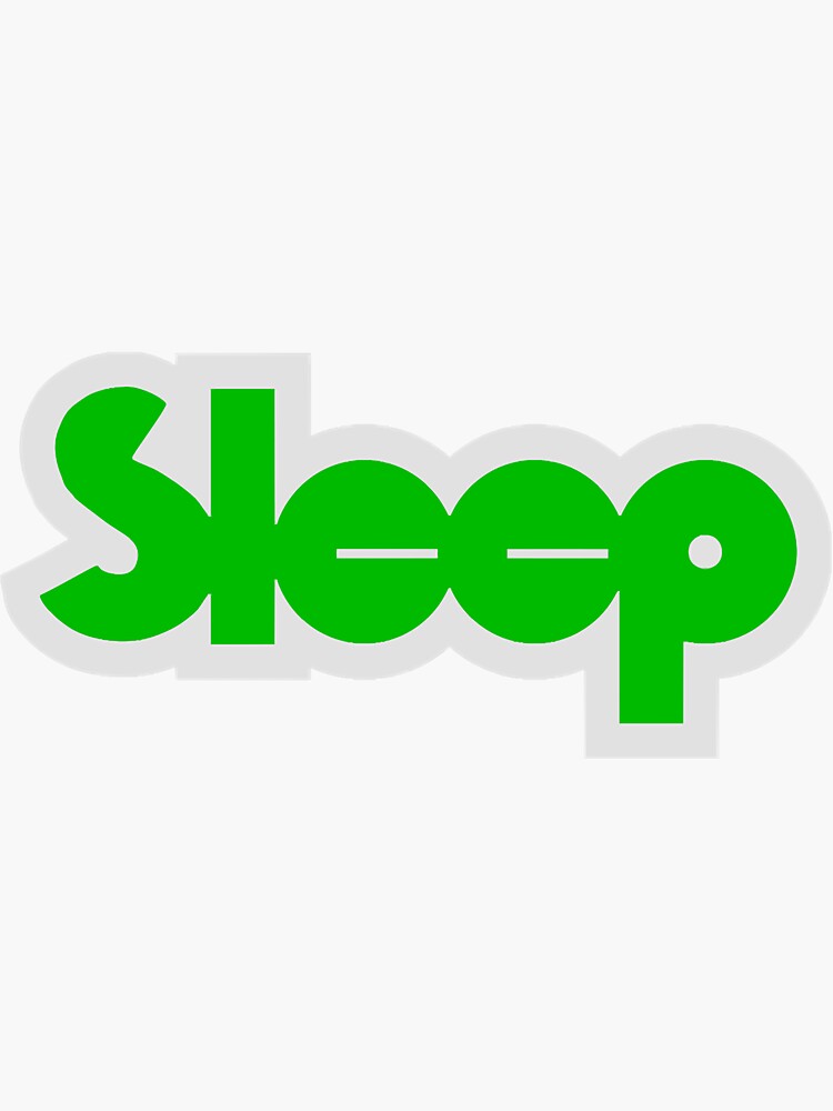 "Sleep Band Logo " Sticker for Sale by RobertRogers6 | Redbubble