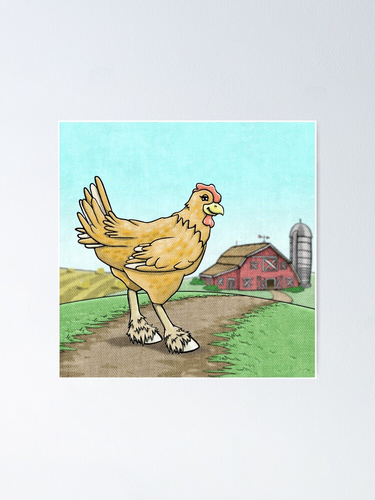 "Horse Hoof Hen" Poster for Sale by jdannevik | Redbubble