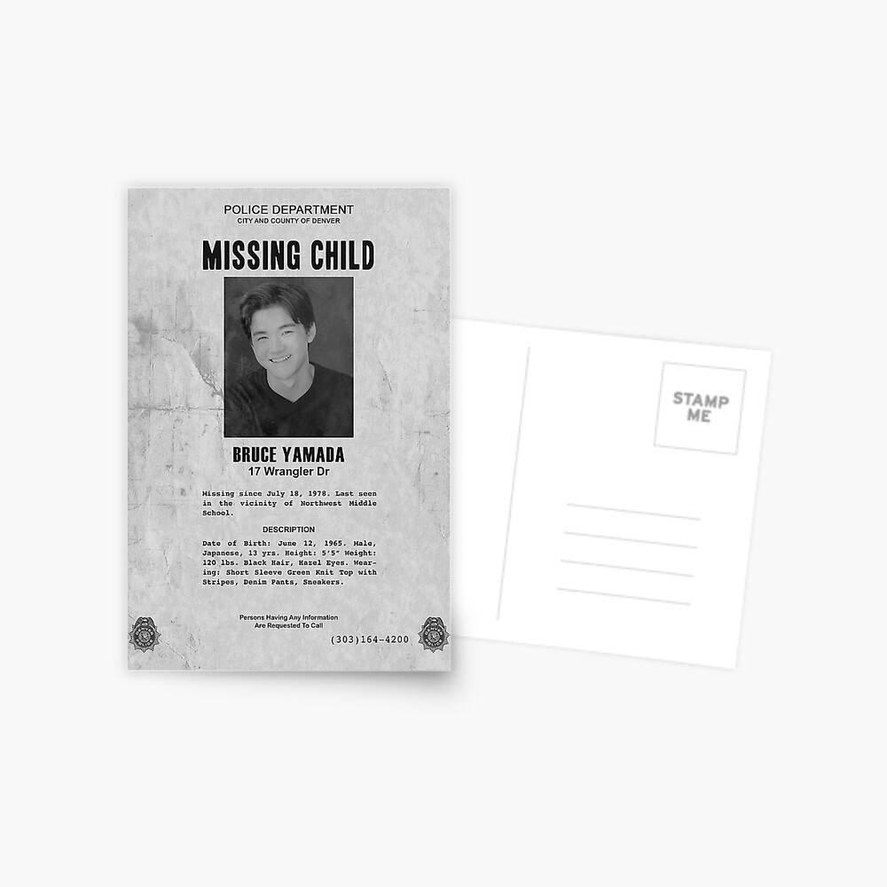 "TBP Missing Poster - Bruce" Sticker for Sale by muldeeni | Redbubble