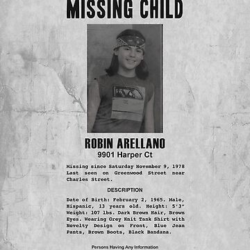 "TBP Missing Poster - Robin" Photographic Print for Sale by muldeeni ...