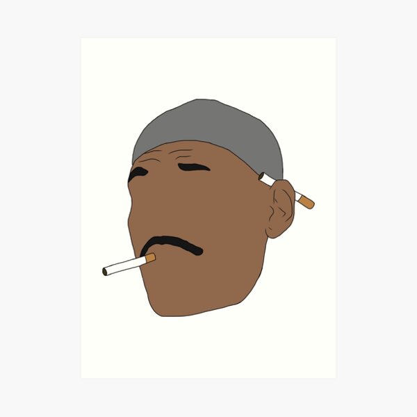 "LeBron James Cigarette Meme" Art Print by RatTrapTees | Redbubble