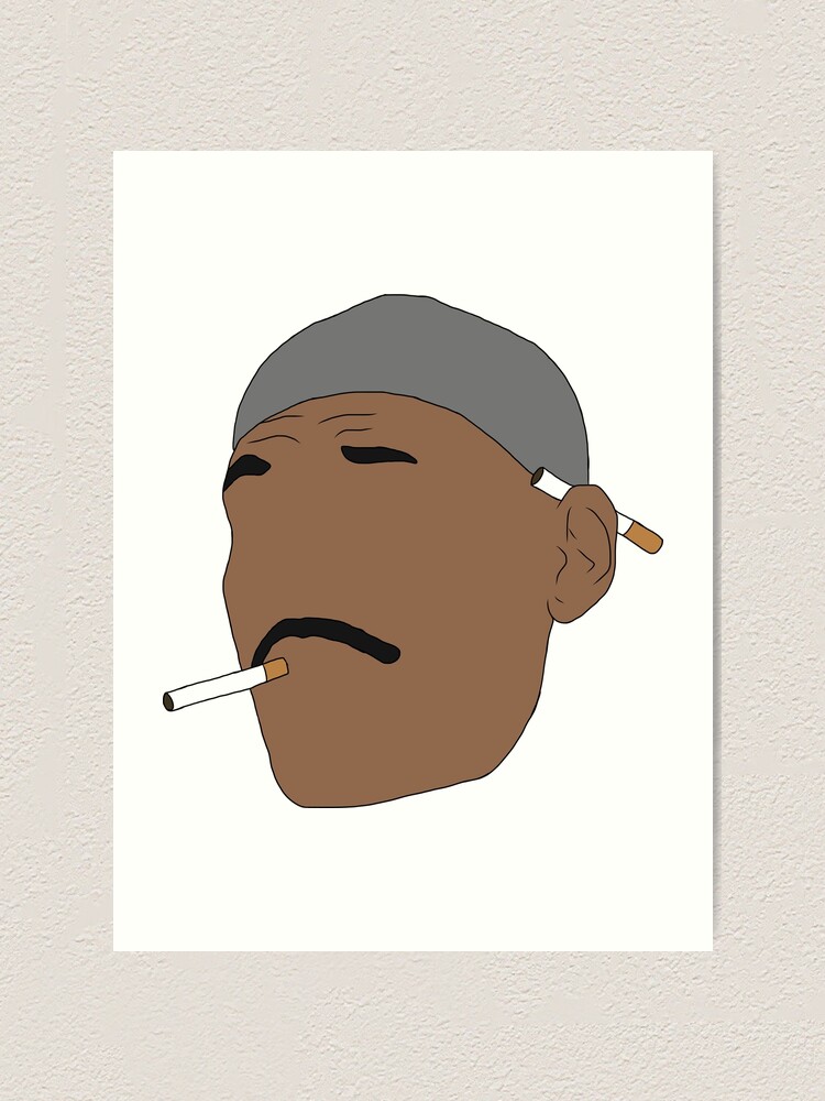 "LeBron James Cigarette Meme" Art Print by RatTrapTees | Redbubble