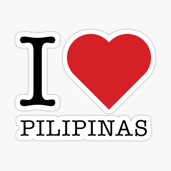 "I love Pilipinas" Sticker for Sale by HeavyStyle | Redbubble