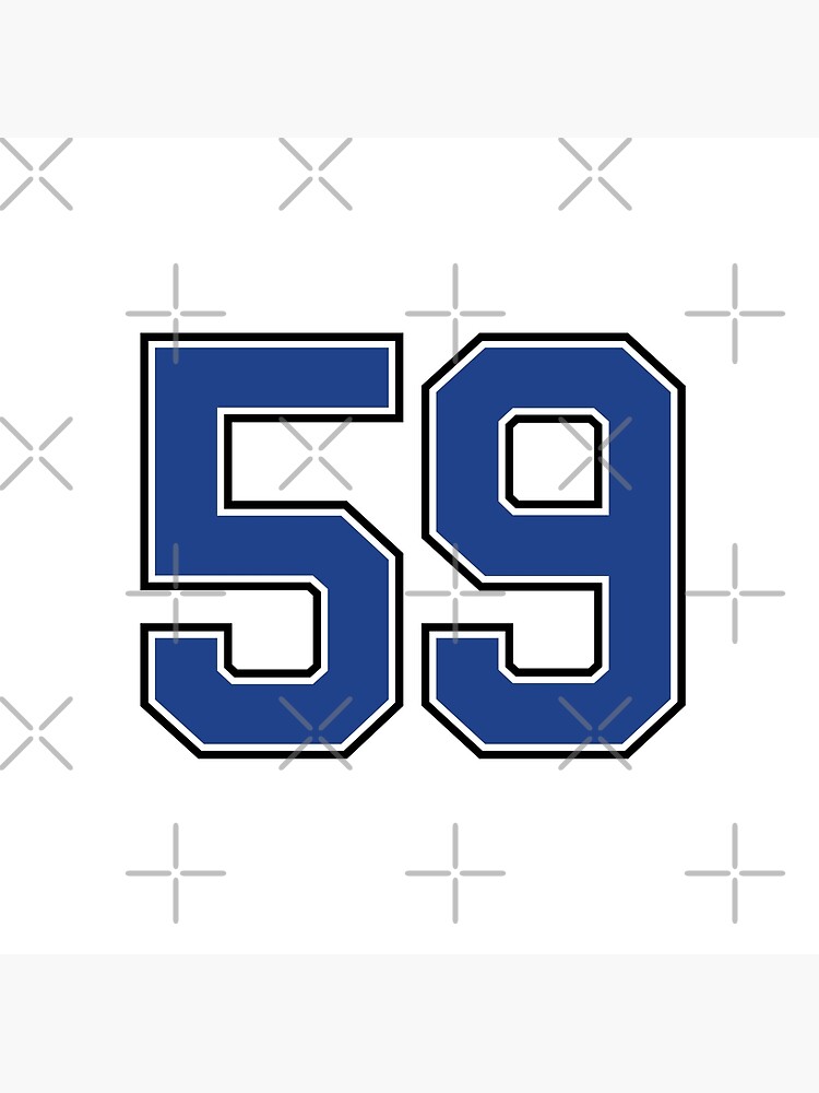 "Number 59 lucky sports jersey fifty nine" Poster for Sale by ...