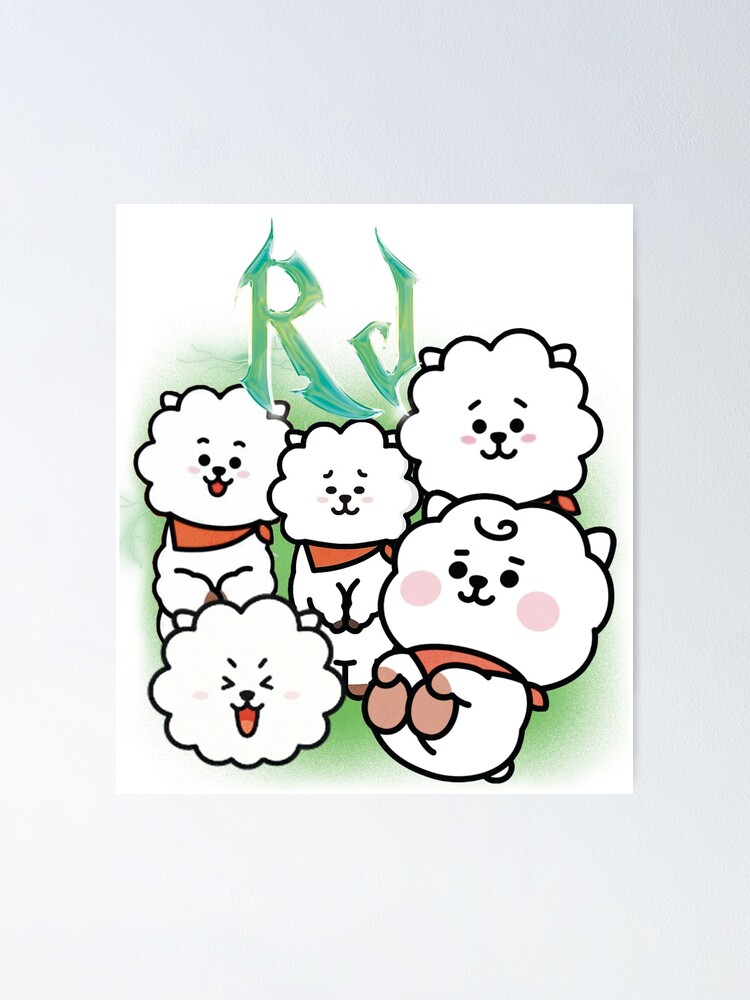 "rocker rj bt21" Poster for Sale by malerfk09 | Redbubble
