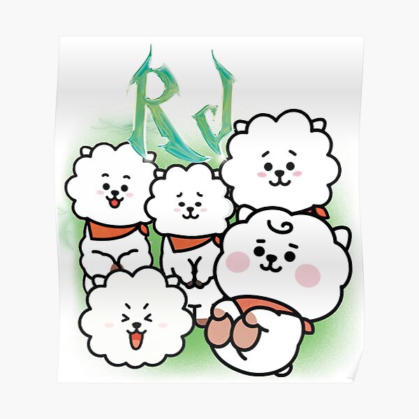"rocker rj bt21" Poster for Sale by malerfk09 | Redbubble