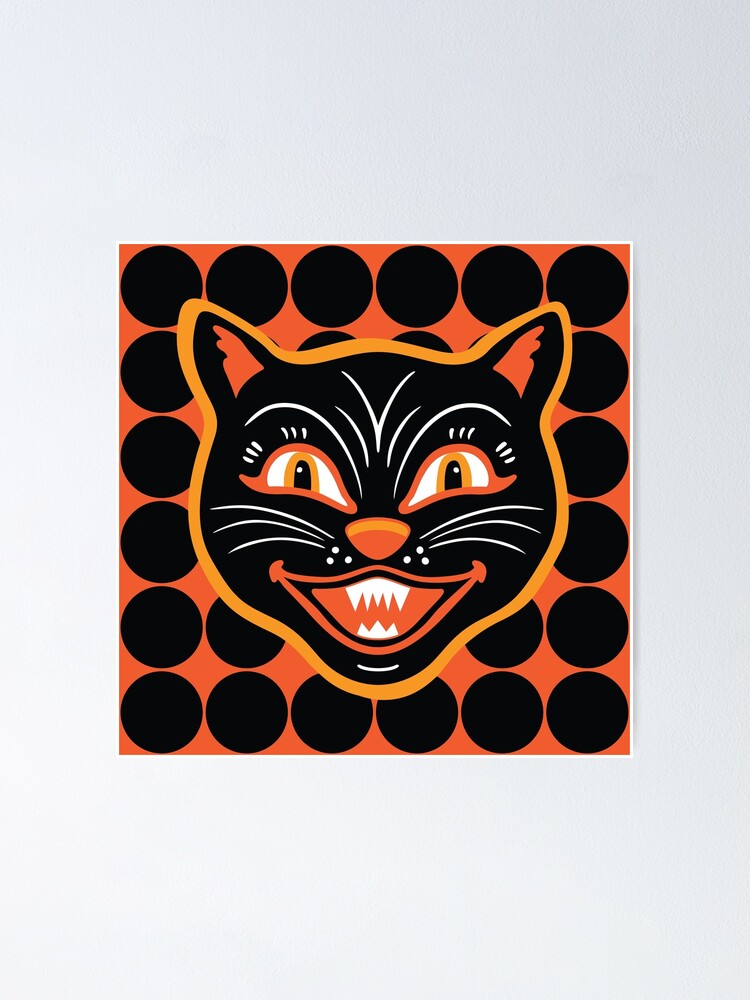 "Halloween Vintage Black Cat" Poster for Sale by Jackrabbit Rituals ...