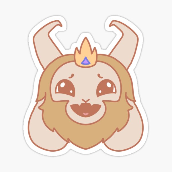 "Chibi Asgore" Sticker for Sale by ShortAndSad | Redbubble