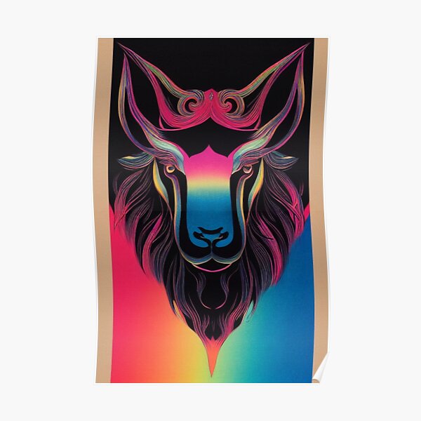 "Psychedelic Goat Chinese Zodiac Horoscope " Poster for Sale by ...
