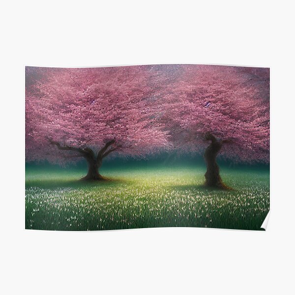 "Sakura Tree" Poster for Sale by Dragons-Hoard | Redbubble