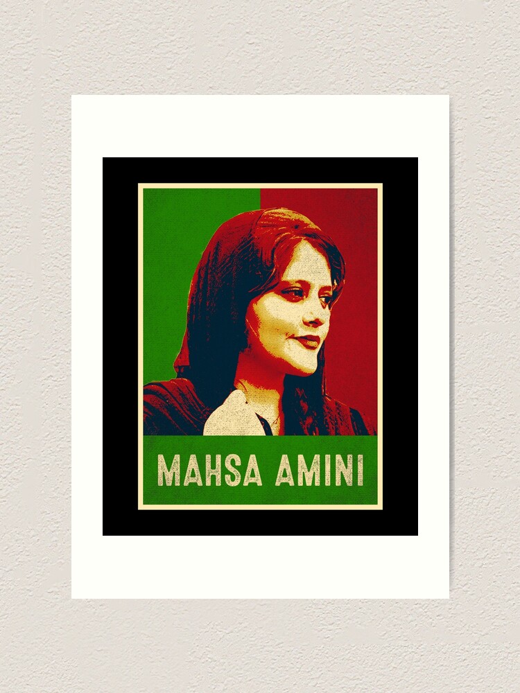 "Mahsa Amini Vintage Retro " Art Print for Sale by BirrellShop | Redbubble