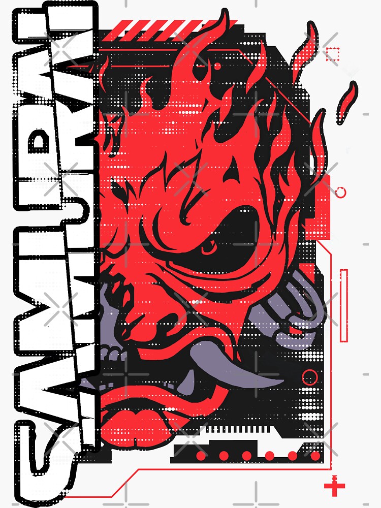 "samurai rock band" Sticker for Sale by FranckJeannin | Redbubble