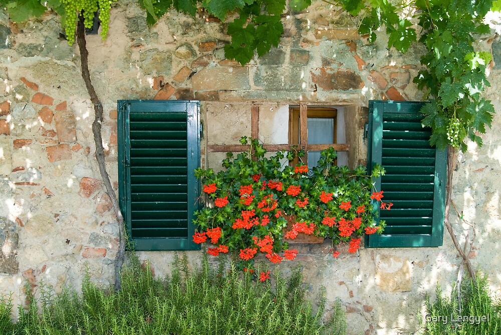 "Tuscan Window" by Gary Lengyel | Redbubble