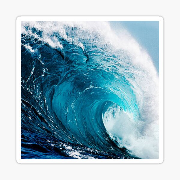 "High blue ocean waves" Sticker for Sale by Ancient-Egypt | Redbubble