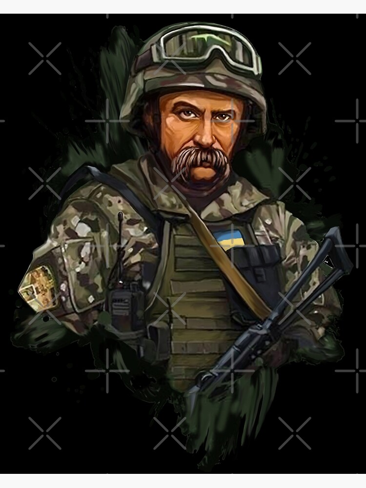 "Taras Shevchenko Ukrainian Poet Warrior " Poster for Sale by ...
