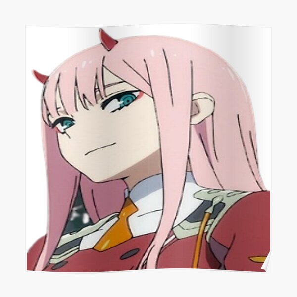 "Zero Two smile" Poster for Sale by Aestheticanime2 | Redbubble