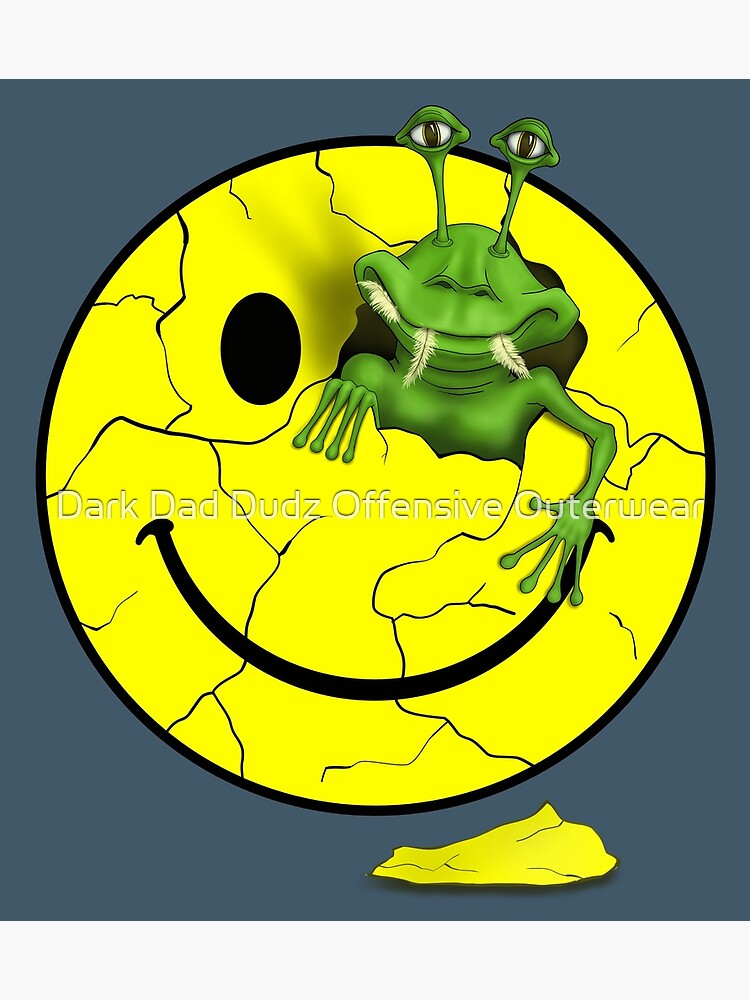 "Happy Alien Face" Art Print for Sale by darkdad | Redbubble