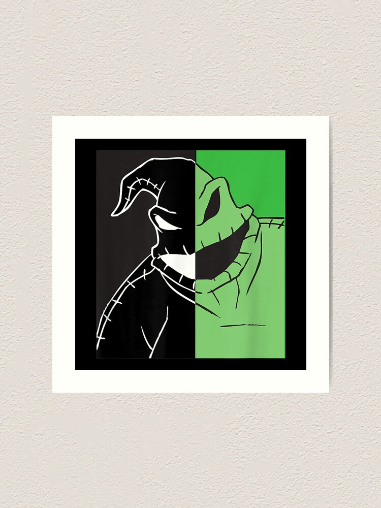 "Disney The Nightmare Before Christmas Oogie Boogie Split" Art Print ...