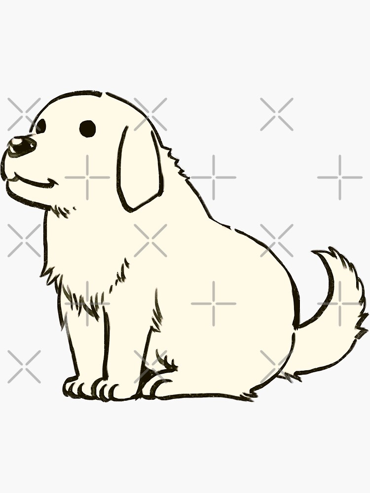 "I draw chiyo chan's white dog tadakichi-san / azumanga daioh" Sticker ...