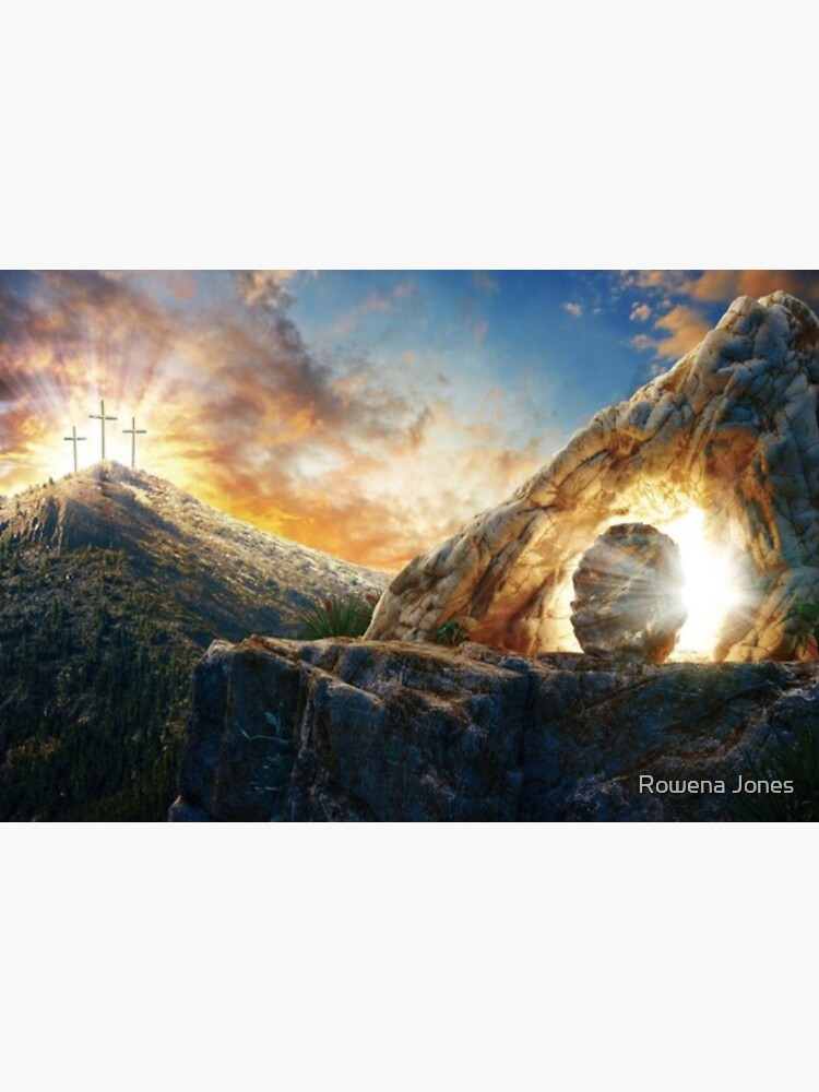 "Jesus Christ Has Risen From the Grave" Sticker for Sale by Rowena ...