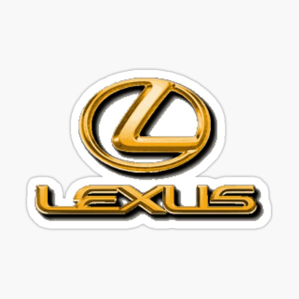 "Logo Lexus Gold" Sticker for Sale by Hochstetler | Redbubble