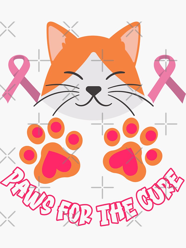 "Breast Cancer Awareness, October We Wear Pink, Pink Ribbon, Cat Paws ...