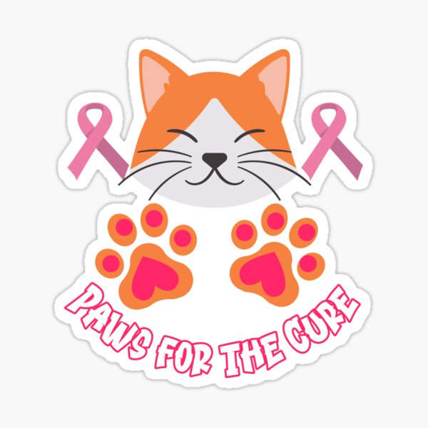 "Breast Cancer Awareness, October We Wear Pink, Pink Ribbon, Cat Paws ...