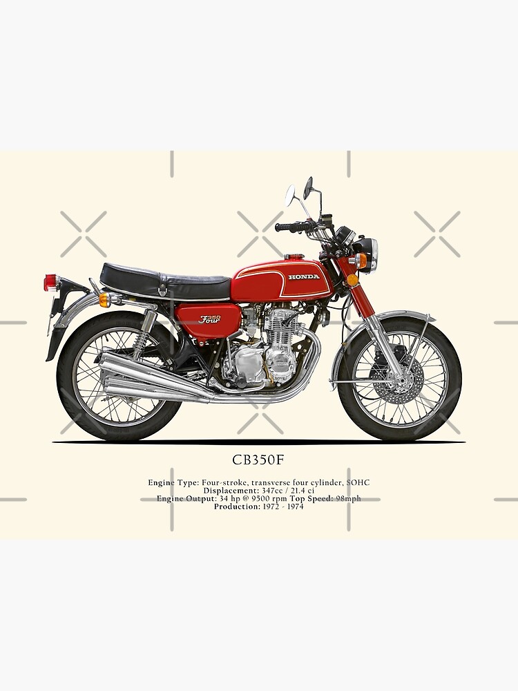 "The CB350F Classic Motorcycle" Poster for Sale by rogue-design | Redbubble