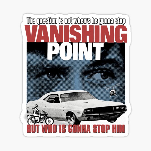 "Vanishing Point" Sticker for Sale by olnickespeyi | Redbubble