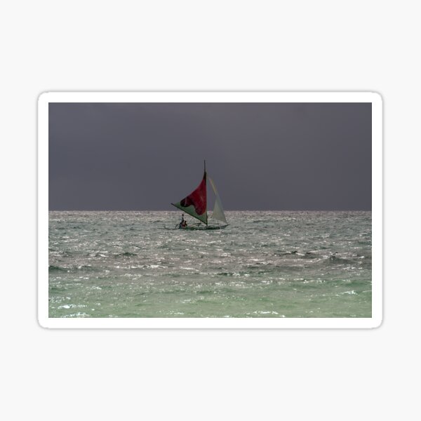 "Sailing Boat, Boracay Island, Philippines" Sticker for Sale by ...