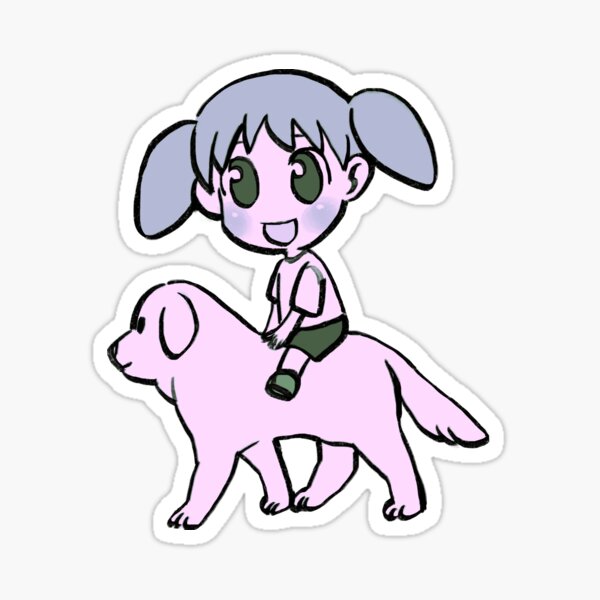 "I draw chiyo chan riding her white dog tadakichi-san / azumanga daioh ...