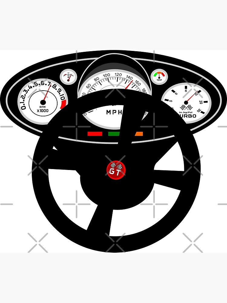 " GT,Car steering wheel, speedo,MPH,rev counter,turbo,car racing,the ...