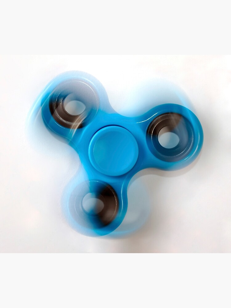 "Finger Spinner Blue Blur" Poster for Sale by MarkUK97 | Redbubble
