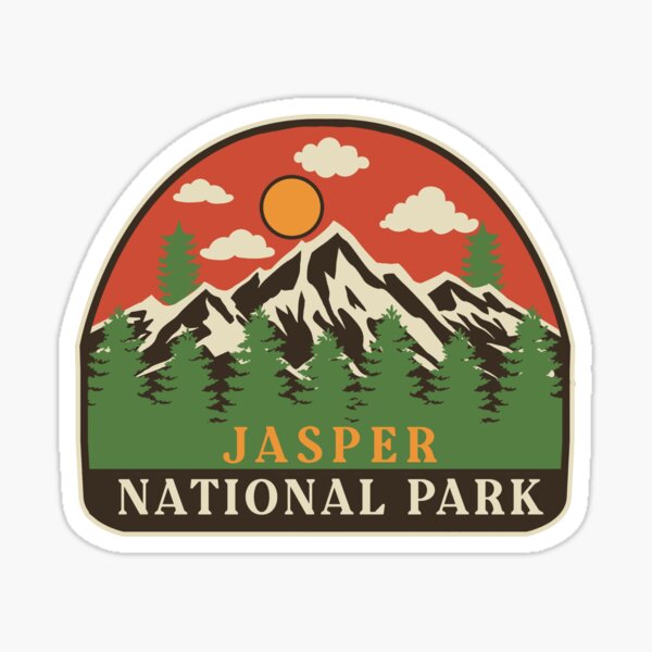 "Jasper National Park - Vintage" Sticker for Sale by Nature-mark ...