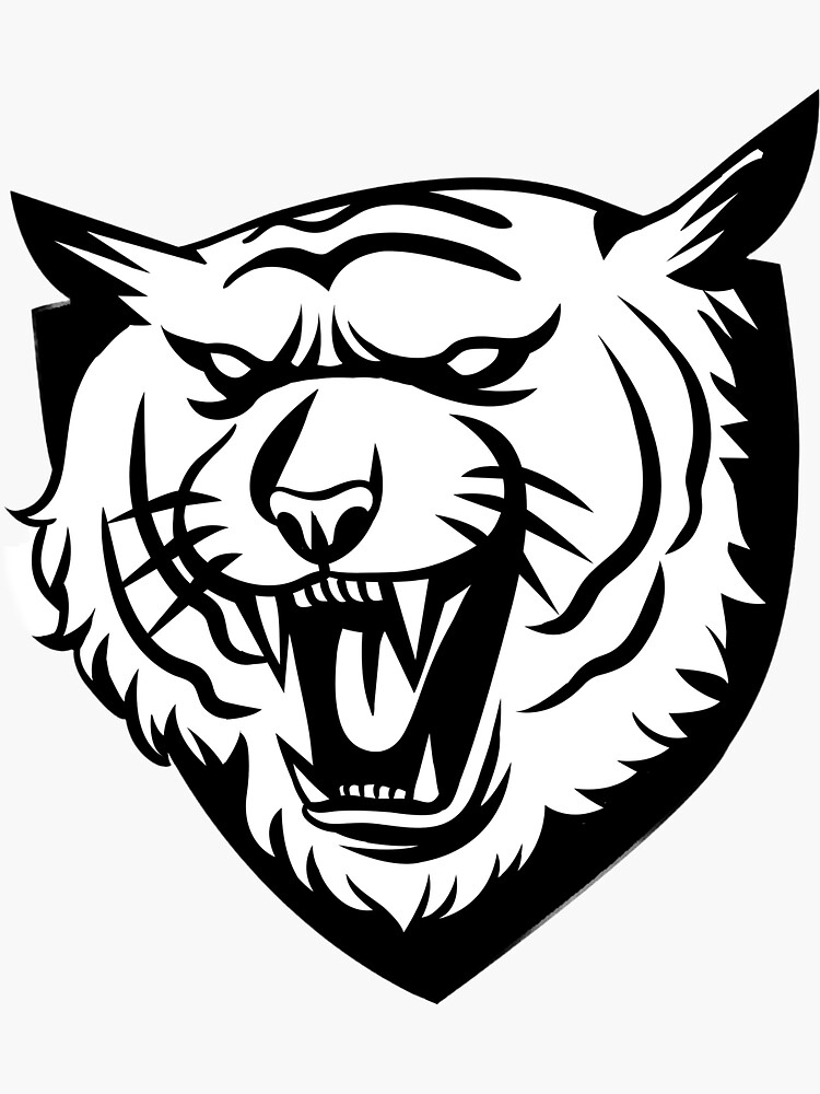 "Angry panther scream" Sticker for Sale by Wildlifetshirts | Redbubble