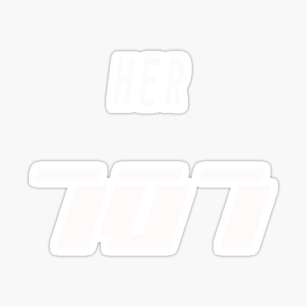 "Her 707" Sticker by RainbowTee | Redbubble